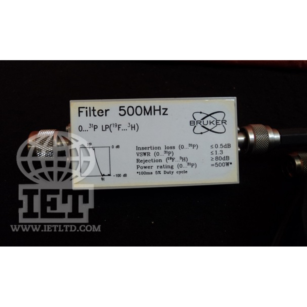 Bruker 500 MHz HP-Preamplifier- IET - Refurbished Analytical Laboratory ...